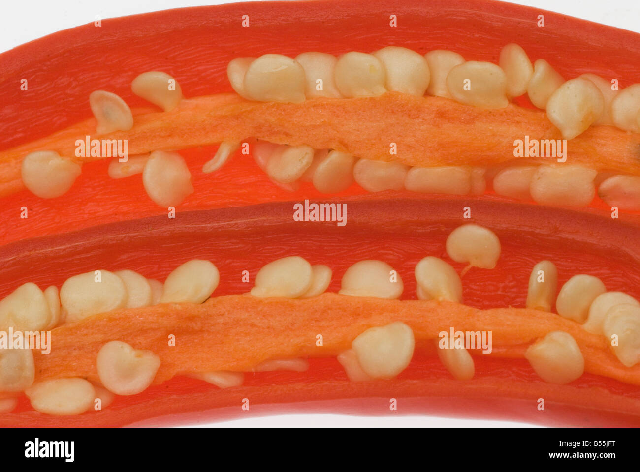 Red pepper cut open hi-res stock photography and images - Alamy