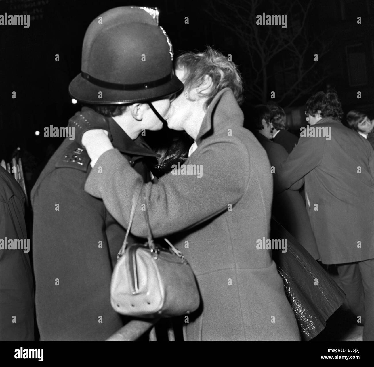 Kissing policeman hi-res stock photography and images - Alamy