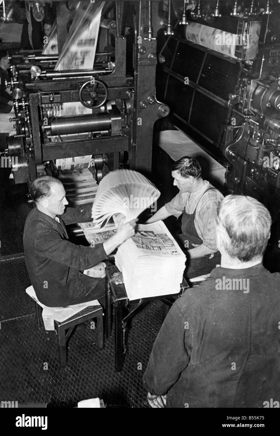The Daily Mirror Newspaper March 1938;The Publishing floor of Geraldine ...