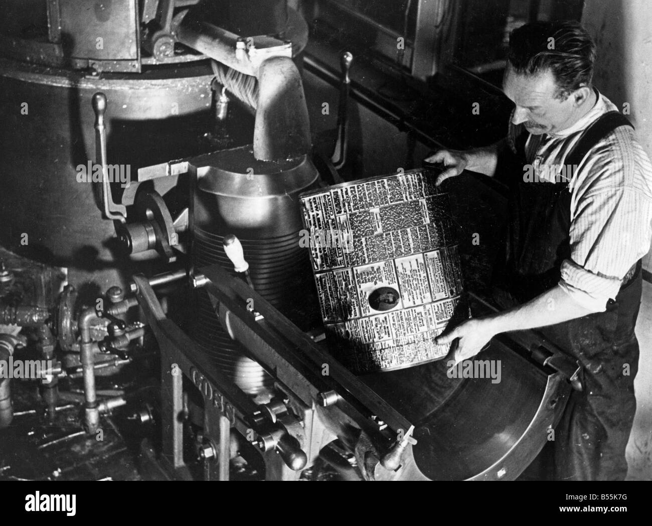 Hot metal plate printing hi-res stock photography and images - Alamy