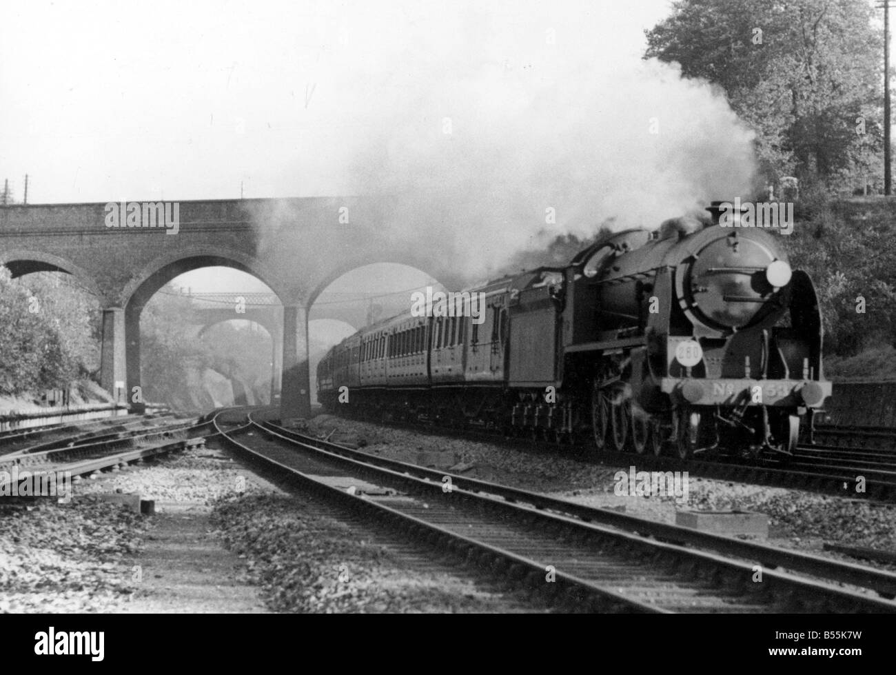 Locomotive No. 753. c.1950 P044405 English Railways Stock Photo - Alamy