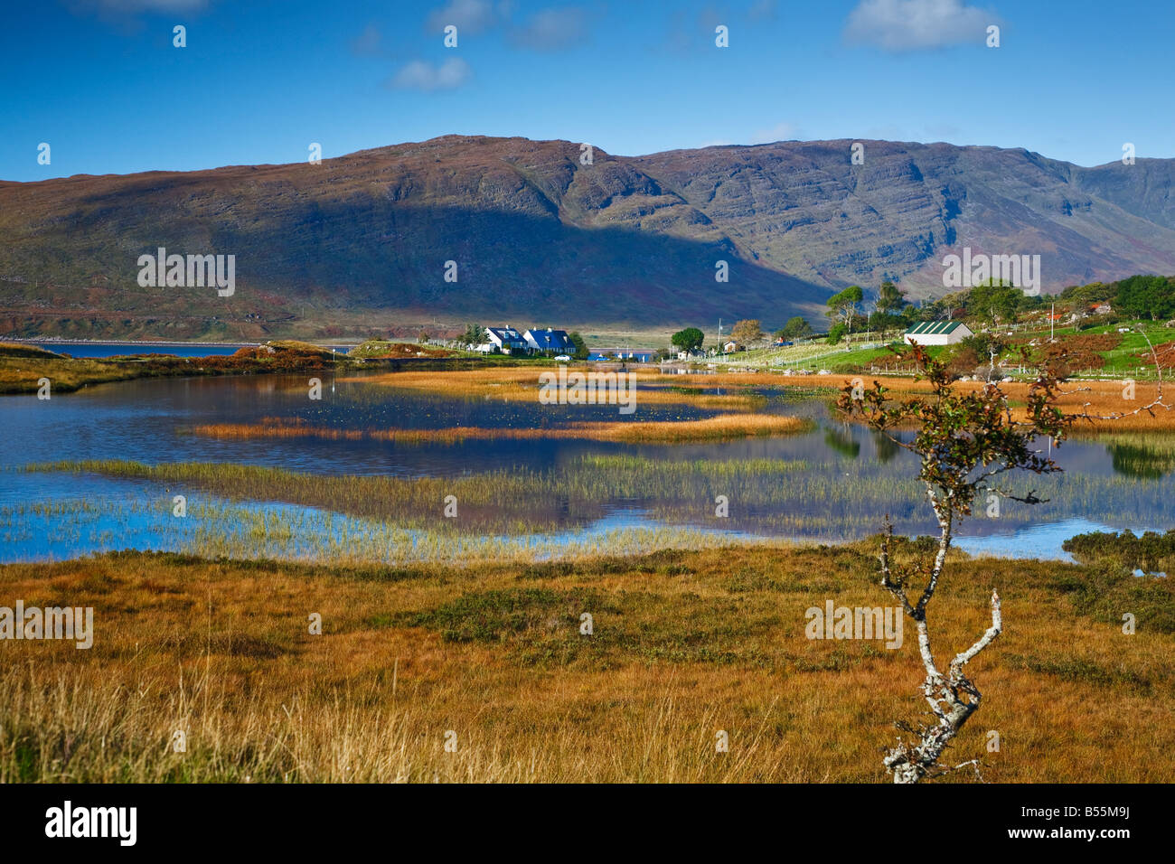 View over Loch a Mhuilinn at Milltown near Applecross, Highlands ...