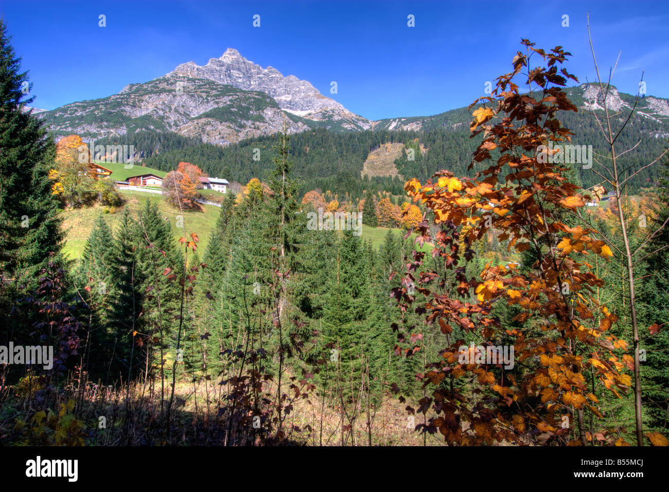 Alpine scene in the Tirol area of Austria Stock Photo - Alamy