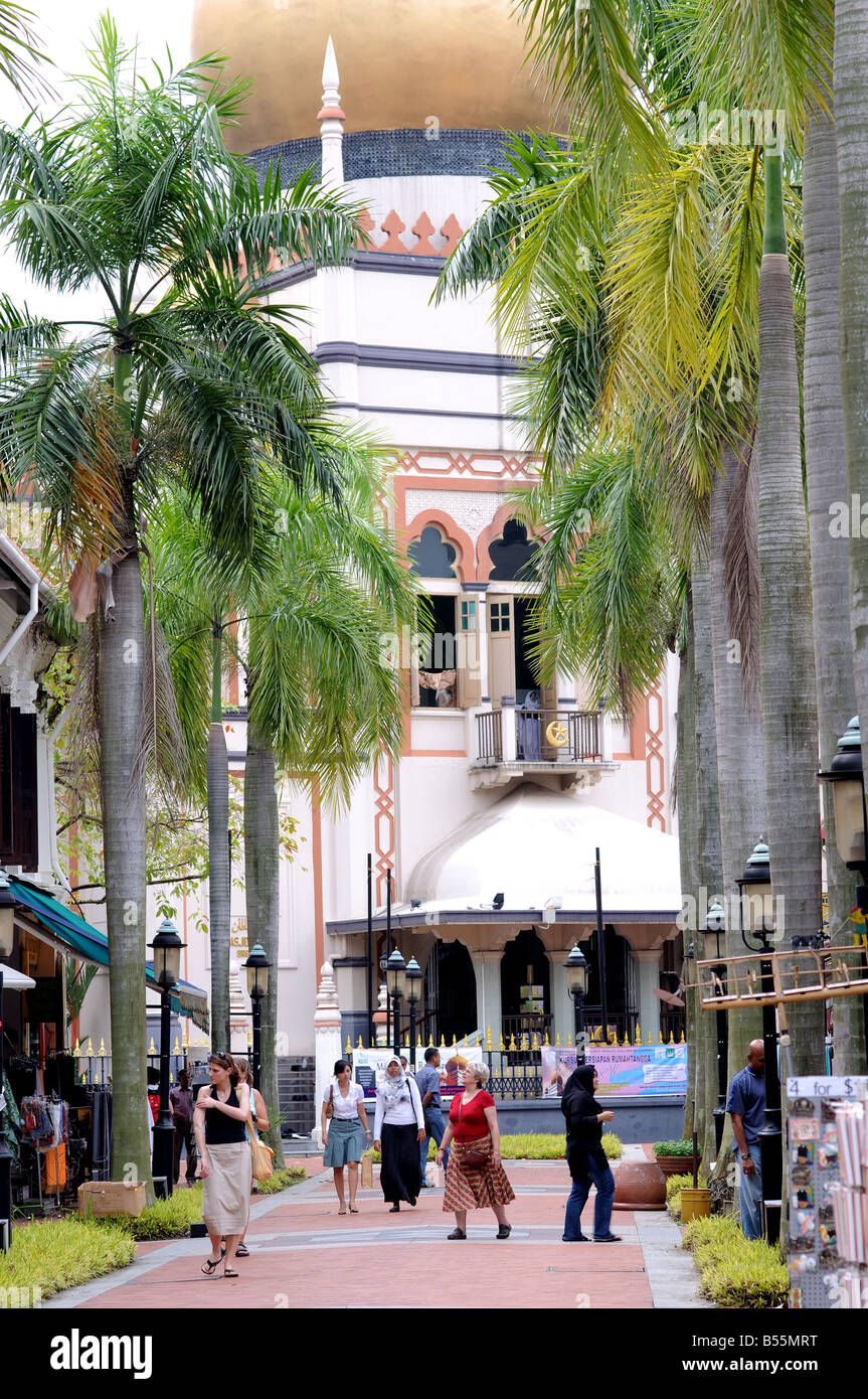 sultan gate scene kampong glam singapore Stock Photo - Alamy