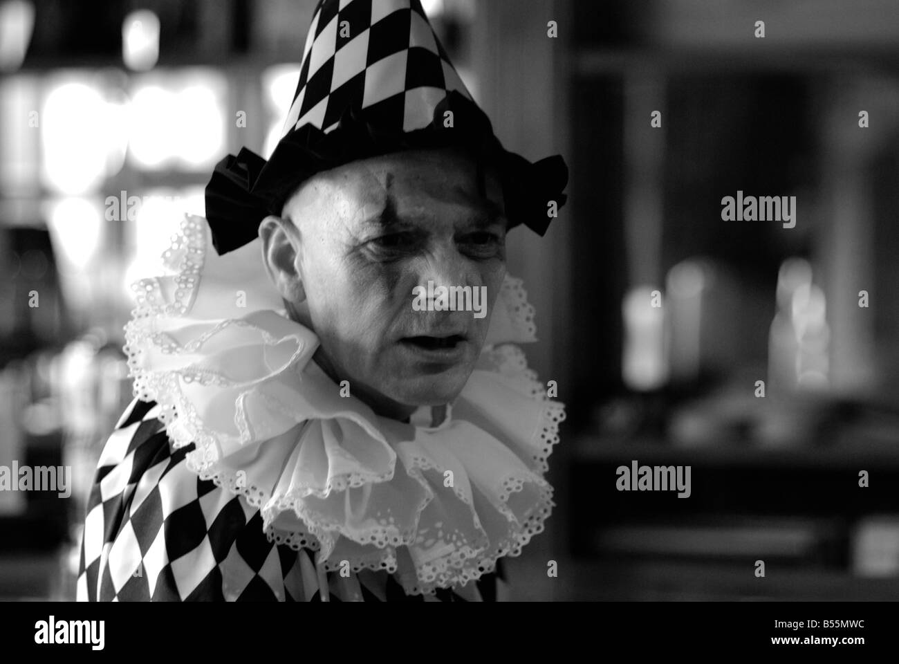 Clown black white Black and White Stock Photos & Images - Alamy