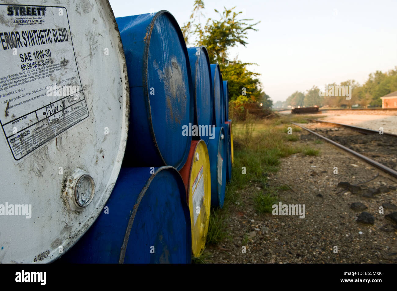 Dozens empty barrels sit in hi-res stock photography and images - Alamy