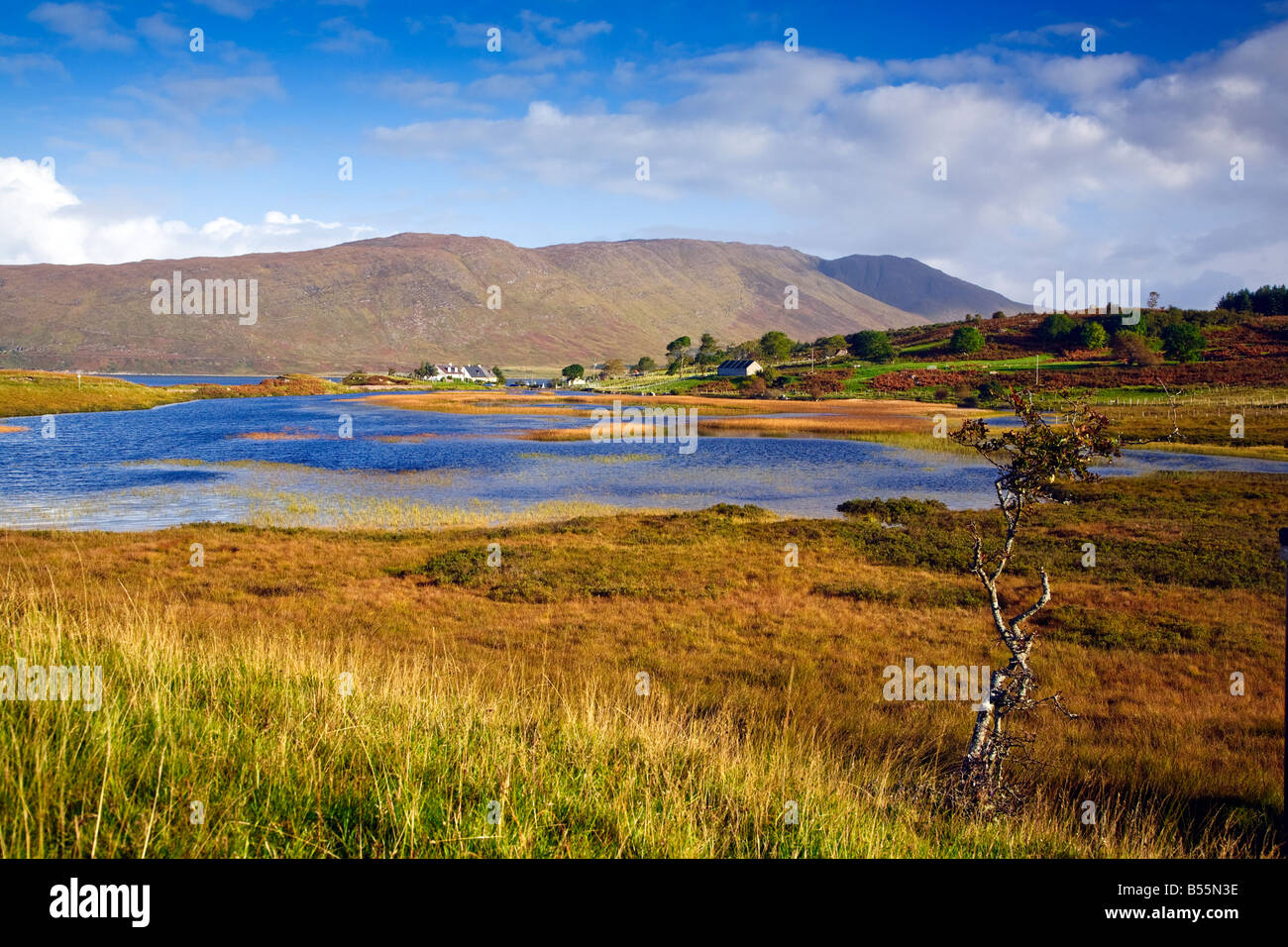 View over Loch a Mhuilinn at Milltown near Applecross, Highlands ...
