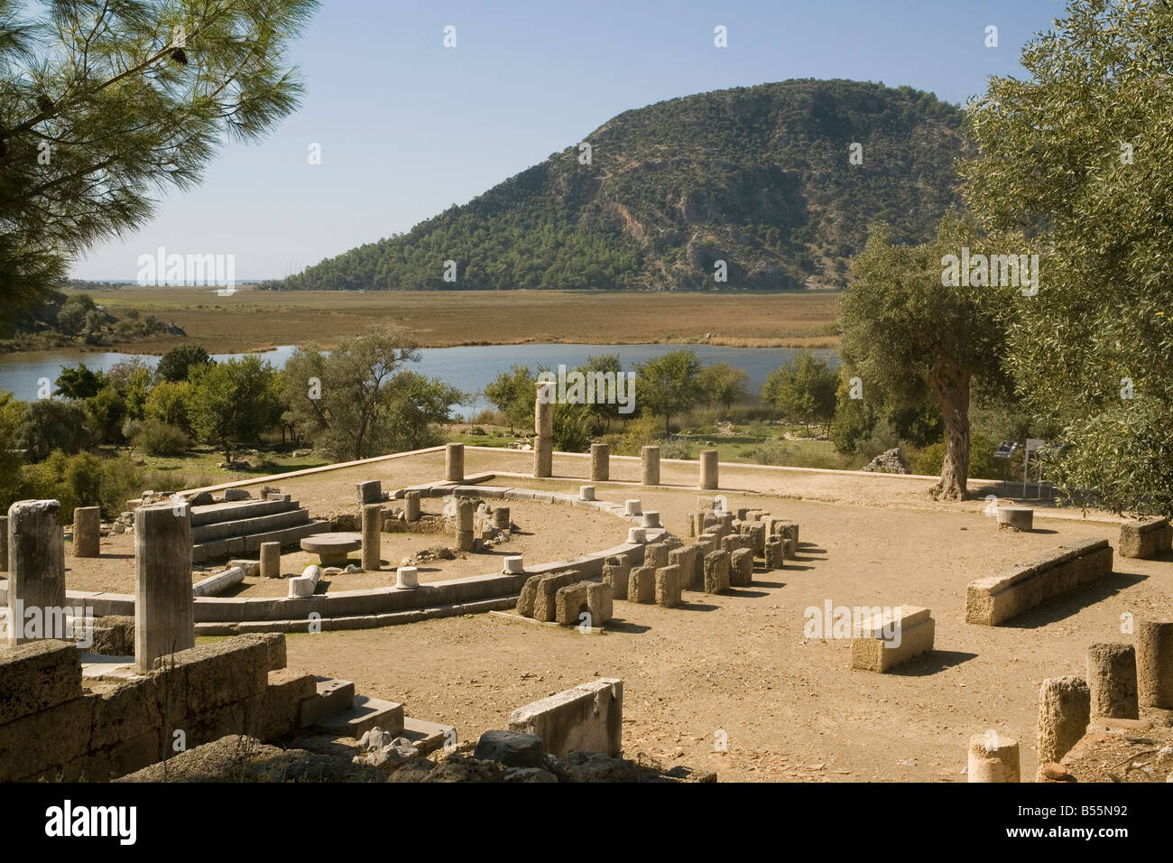 Turkey Lycia Caunos Terrace Temple Stock Photo - Alamy