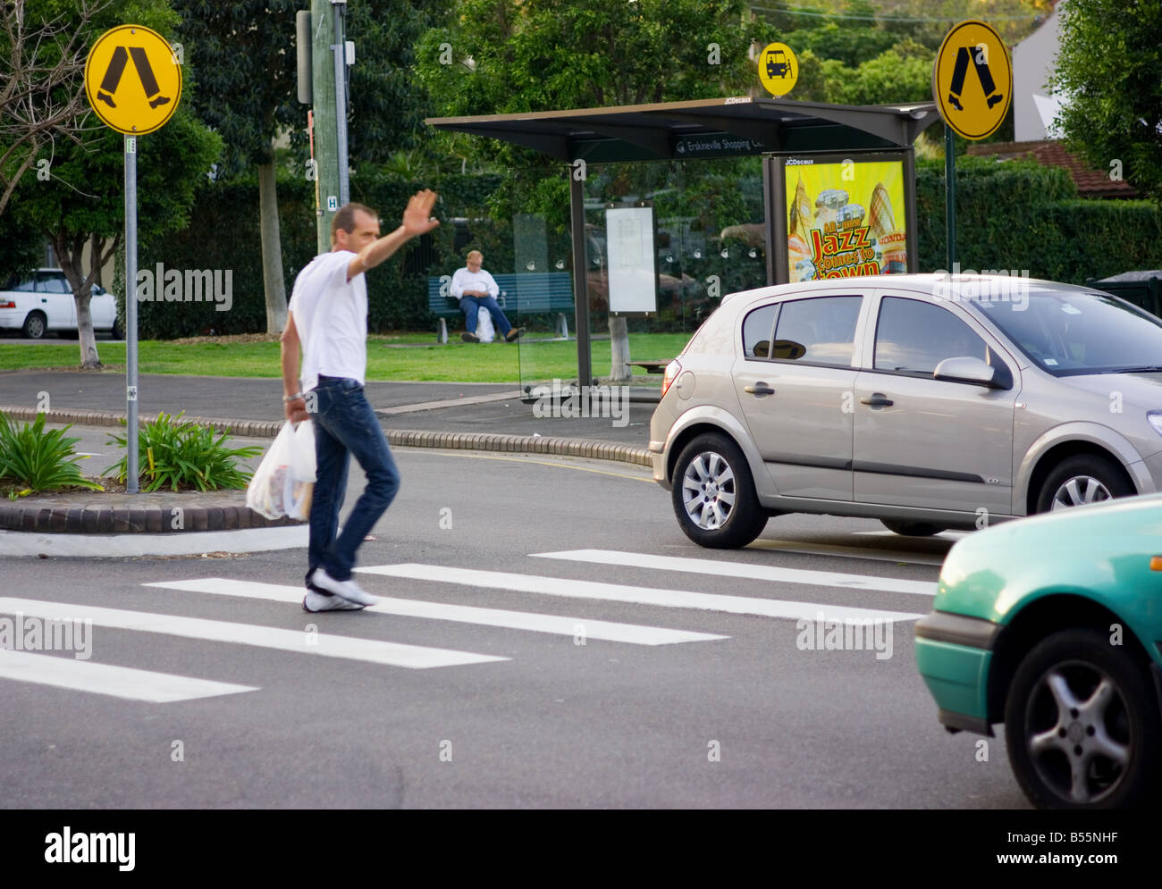 Stop Pedestrians Area