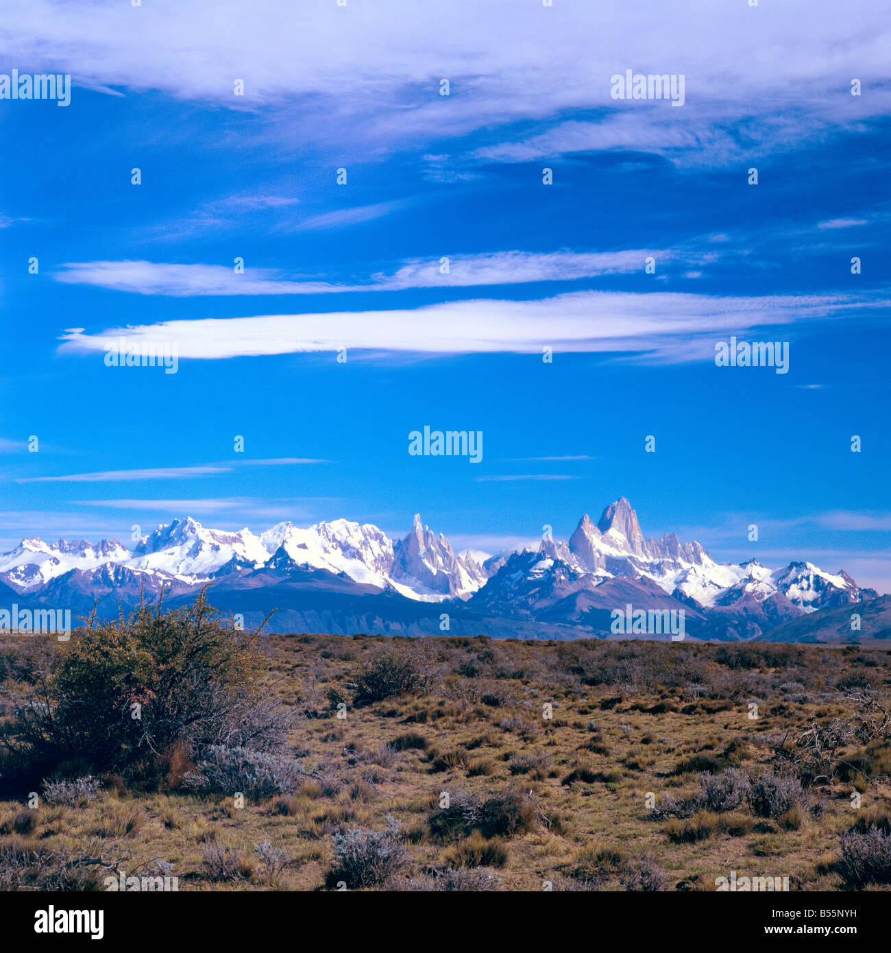 Andean mountain range from the distance Stock Photo - Alamy