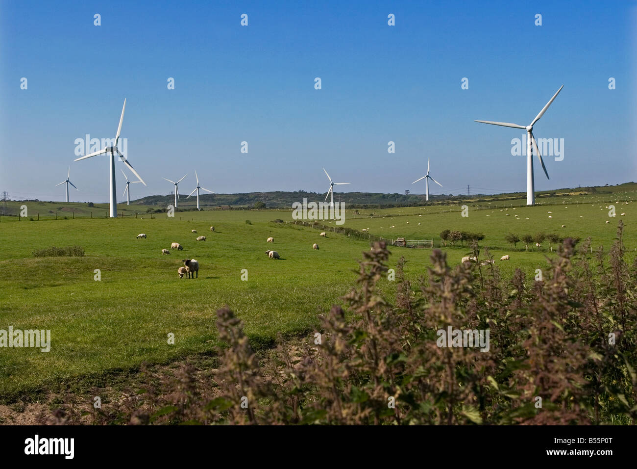Wind turbine produces renewable energy hi-res stock photography and ...