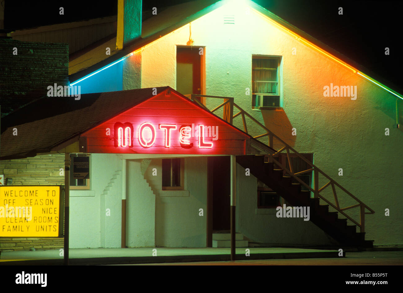 Motel in Williams near Grand Canyon Arizona USA Stock Photo - Alamy