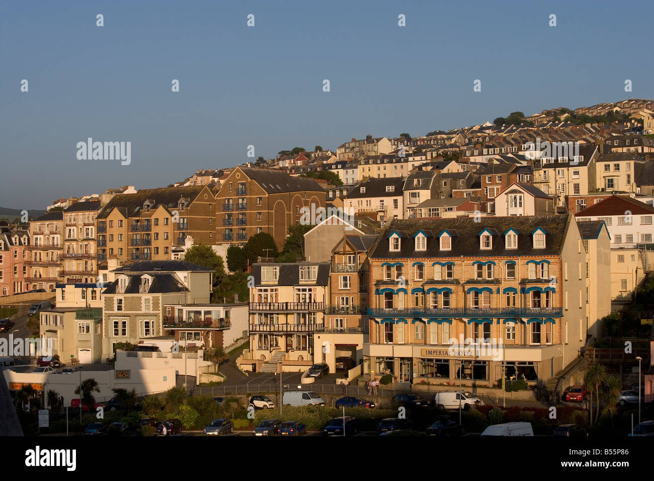 Ilfracombe Victorian houses Devon Great Britain United Kingdom Stock ...