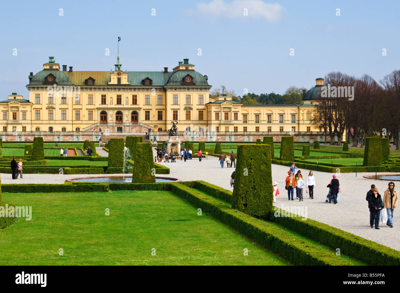 Drottningholms Slott home of the Swedish Royal Family near Stockholm ...