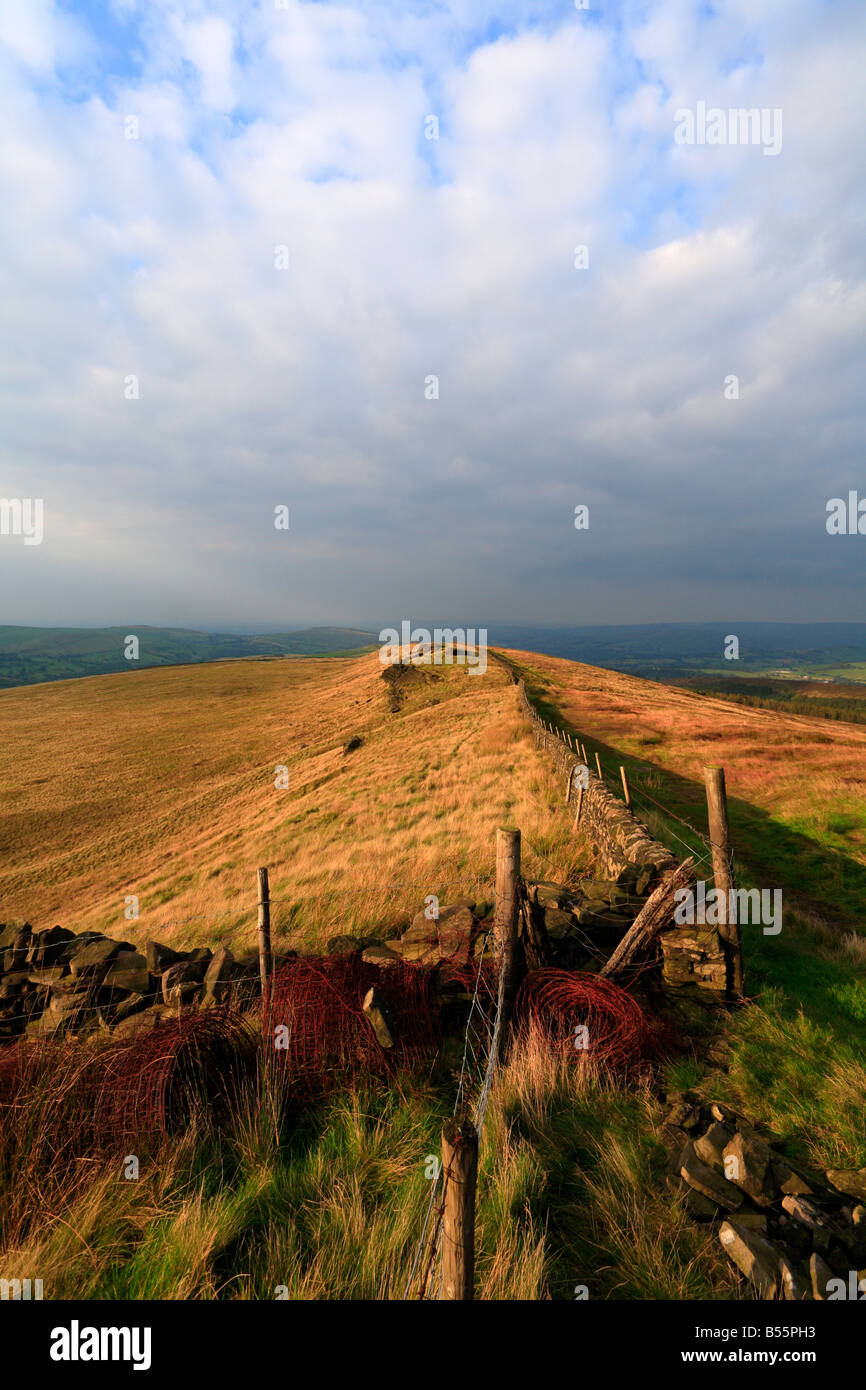 Oldgate Nick from Cats Tor near Rainow Cheshire England UK Stock Photo ...