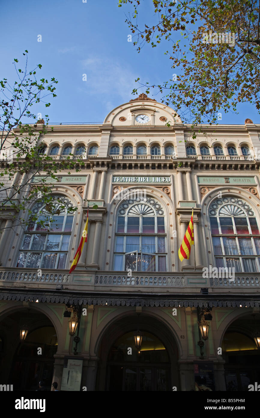 The Gran Teatre del Liceu at Barcelona Stock Photo - Alamy
