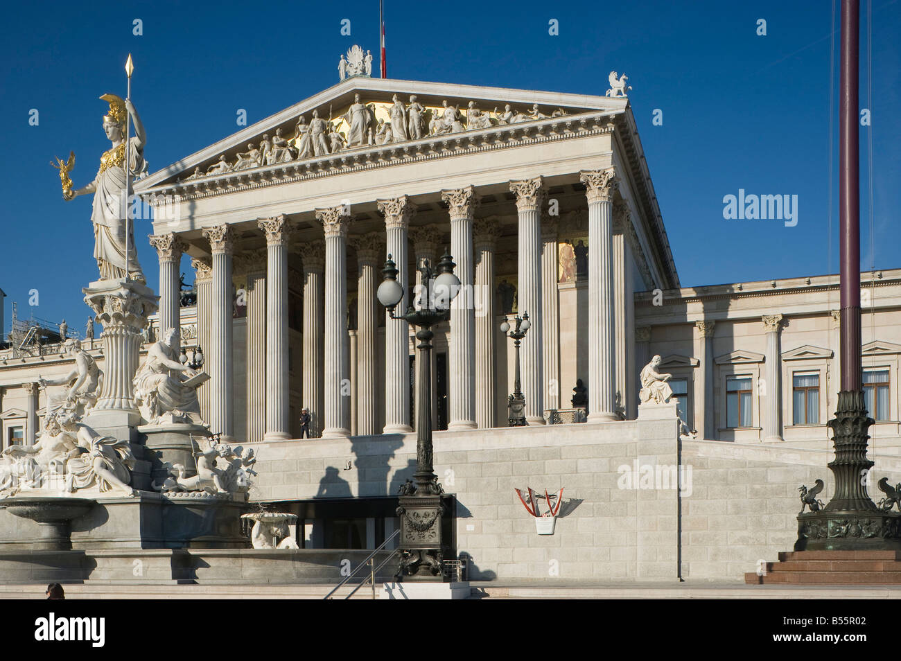 Wien Ringstraße Parlament Theophil Hansen 1883 Vienna Ringstrasse ...