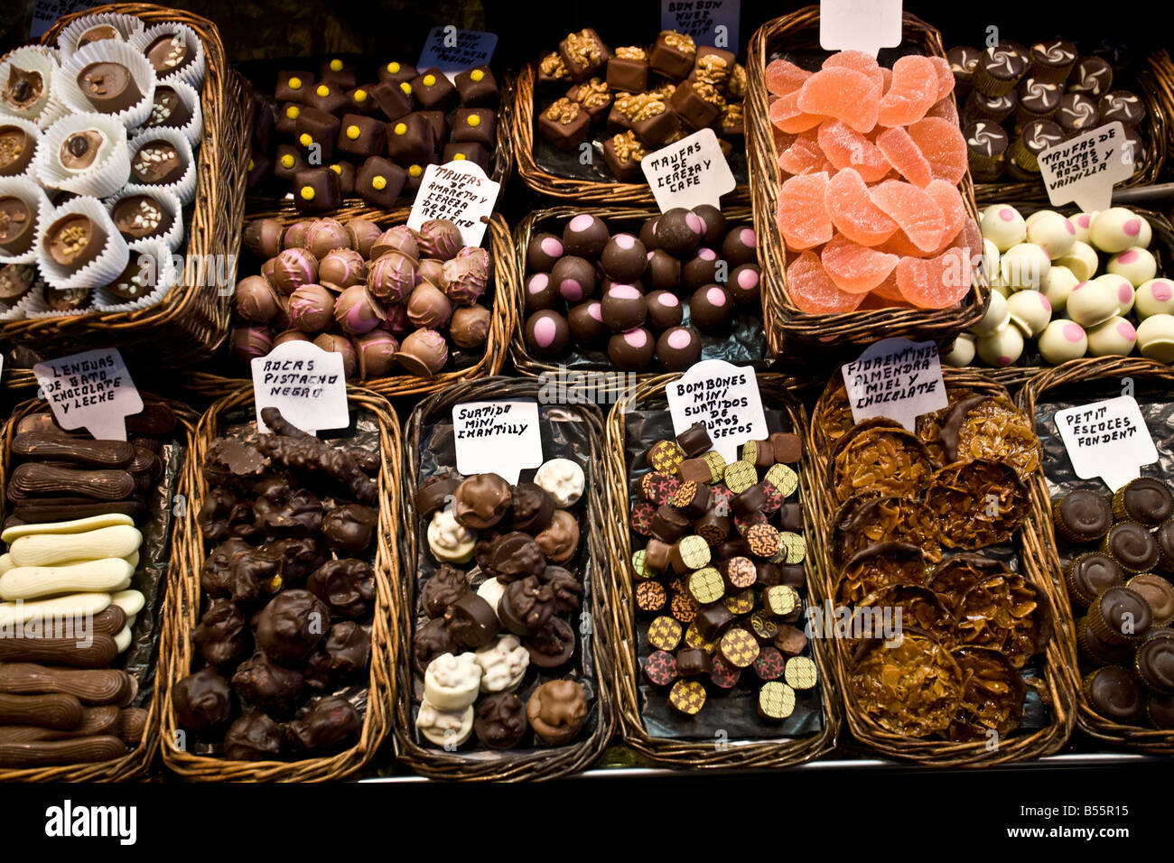 sweets market mix sweets Stock Photo - Alamy