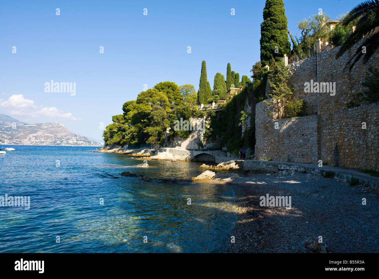 saint jean cap ferrat beach Stock Photo - Alamy