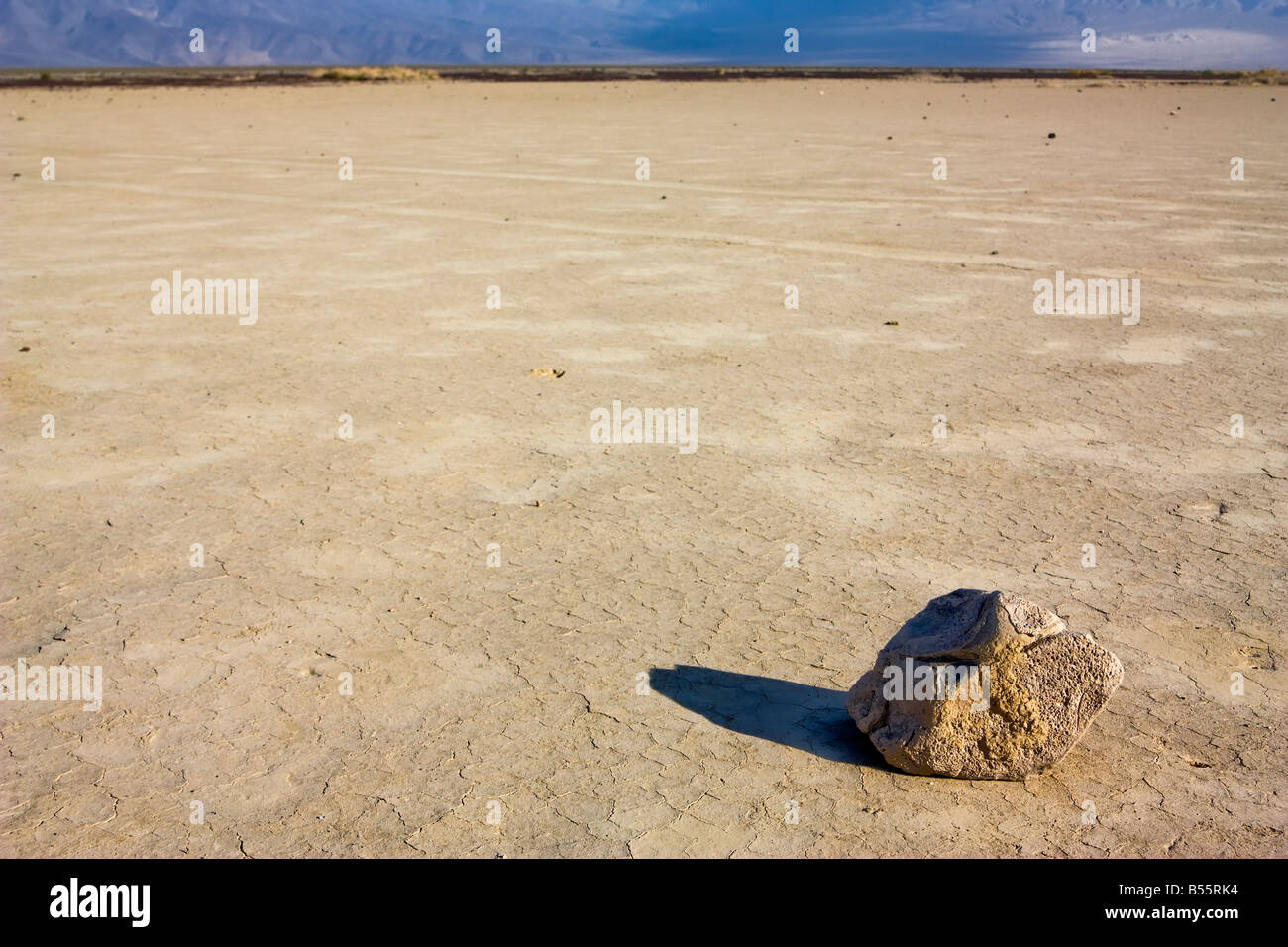 Stone in the desert in the Death Valley national park California Stock ...