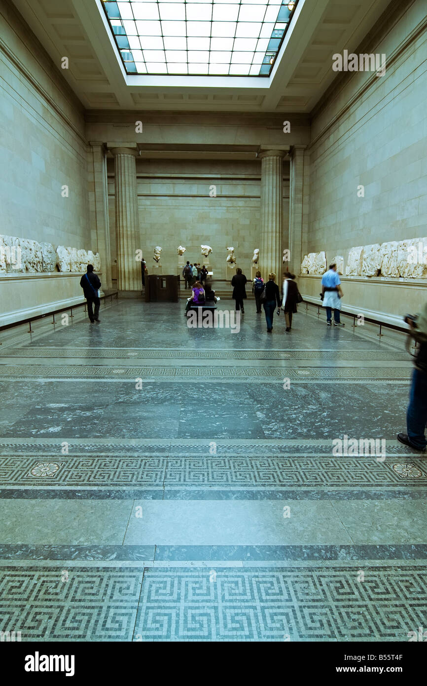 Huge museum lobby where Greek art is exposed to general public Stock ...