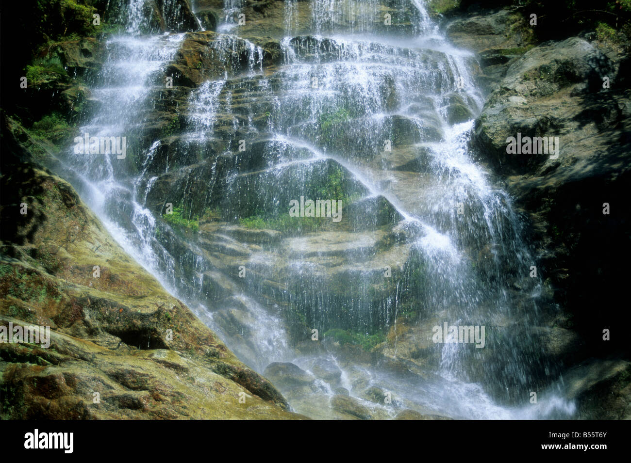 Close up of waterfall at Wiñay Wayna, Inca Trail, Peru Stock Photo - Alamy