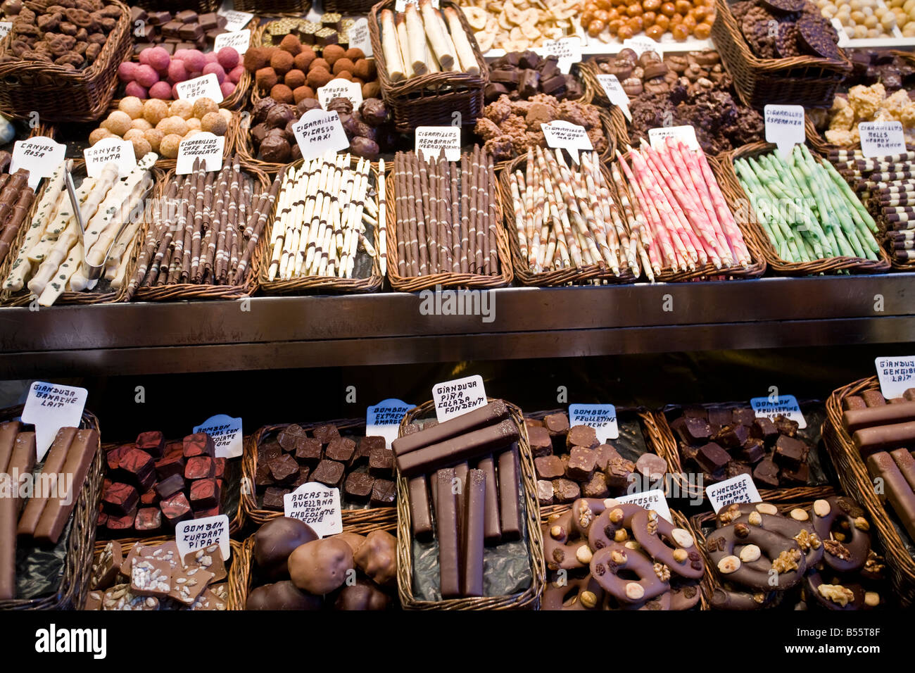 sweets market mix sweets Stock Photo - Alamy
