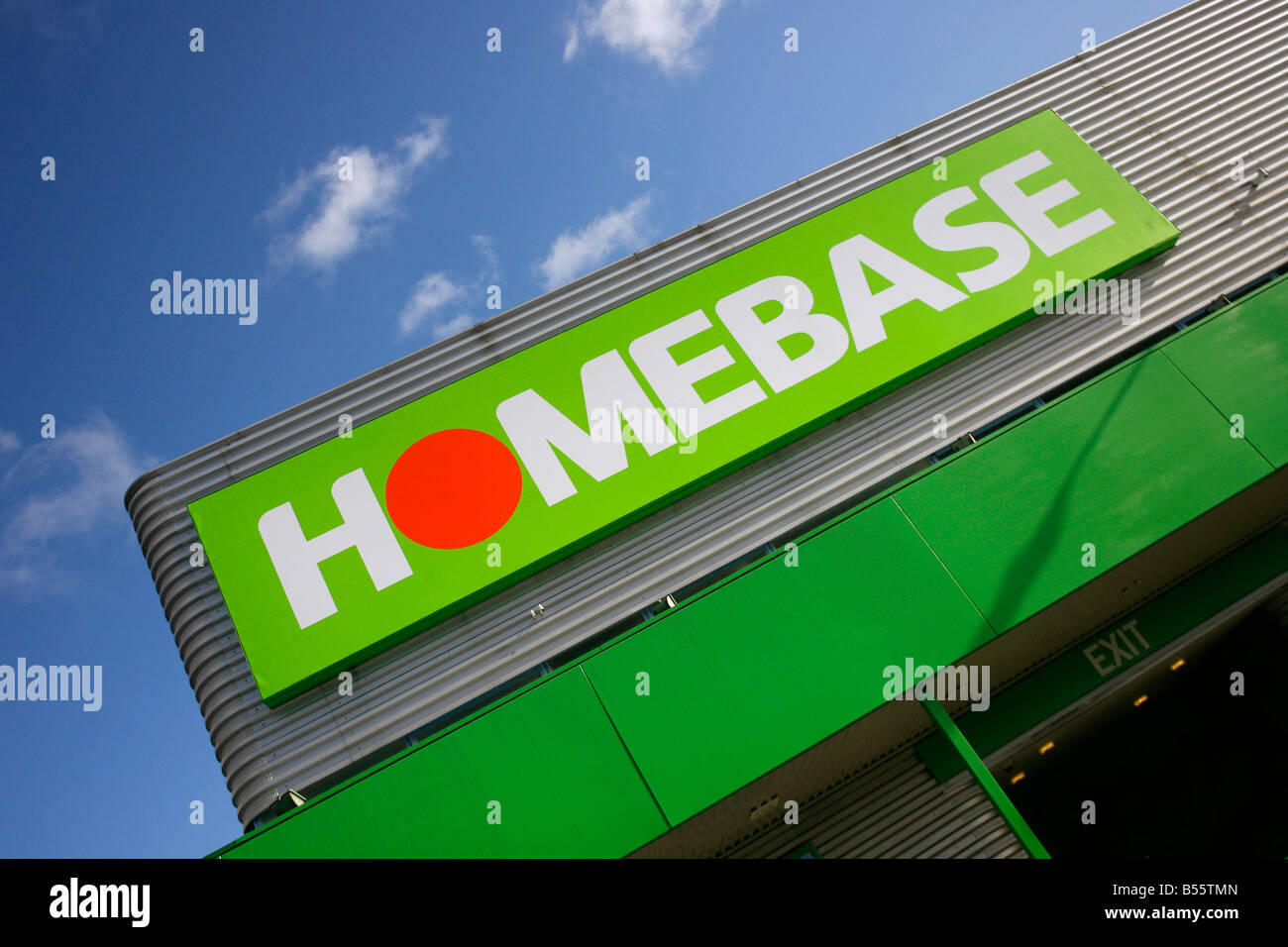 Homebase shop sign Stock Photo - Alamy