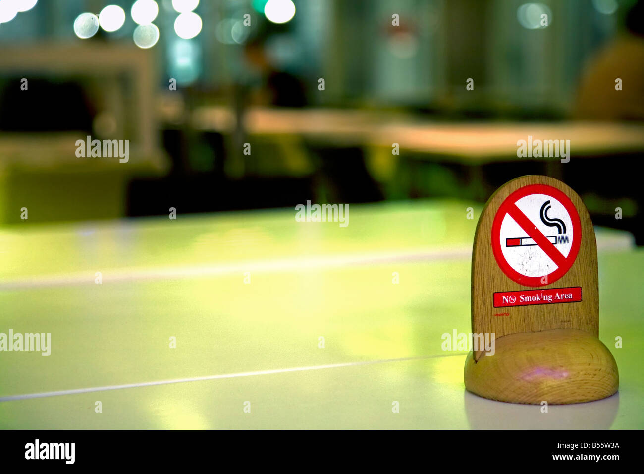 No Smoking Sign Athens Airport Greece Stock Photo - Alamy