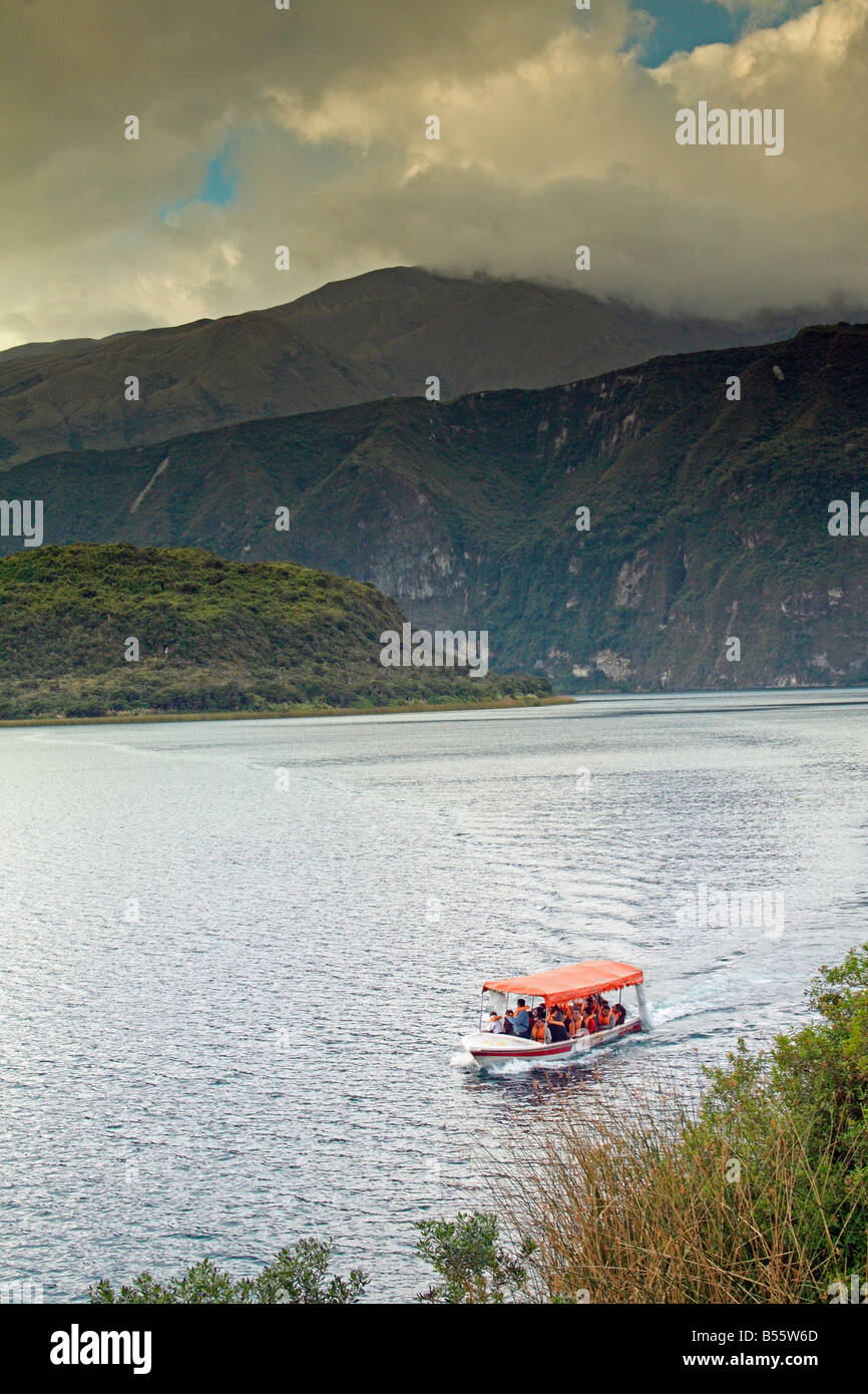 Cuicocha Laguna, a crater lake on Cotacachi volcano, Ecuador Stock ...