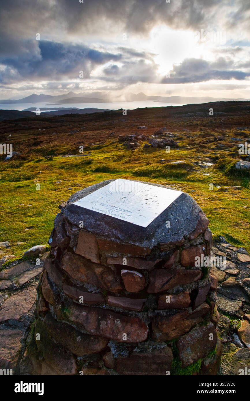 Pass of the cattle Summit near Applecross in the autumn time Wester ...