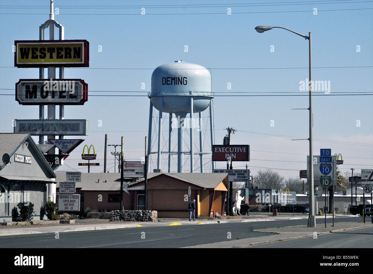 Water tower in Deming, New Mexico Stock Photo - Alamy