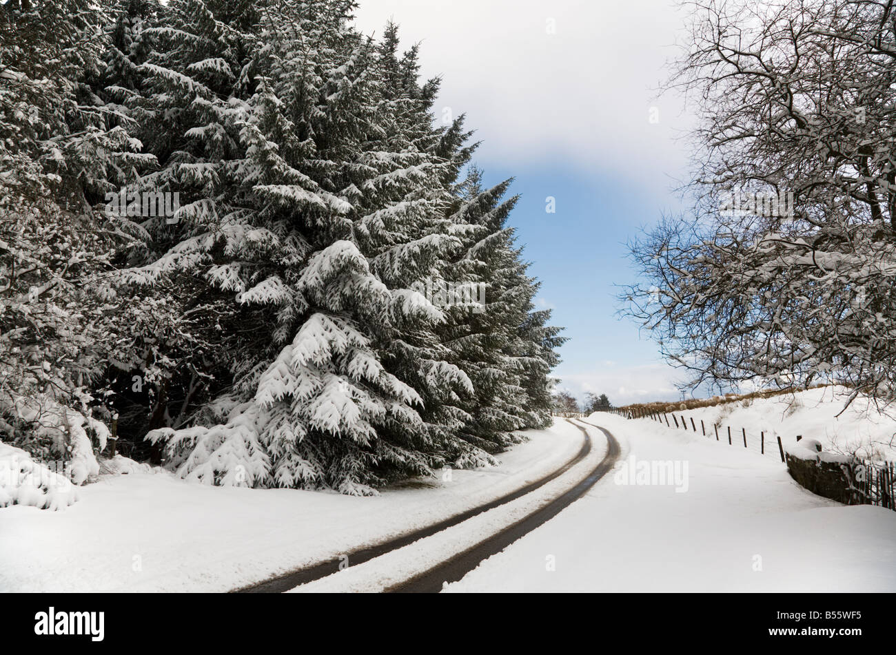 Snow vehicle tracks hi-res stock photography and images - Alamy