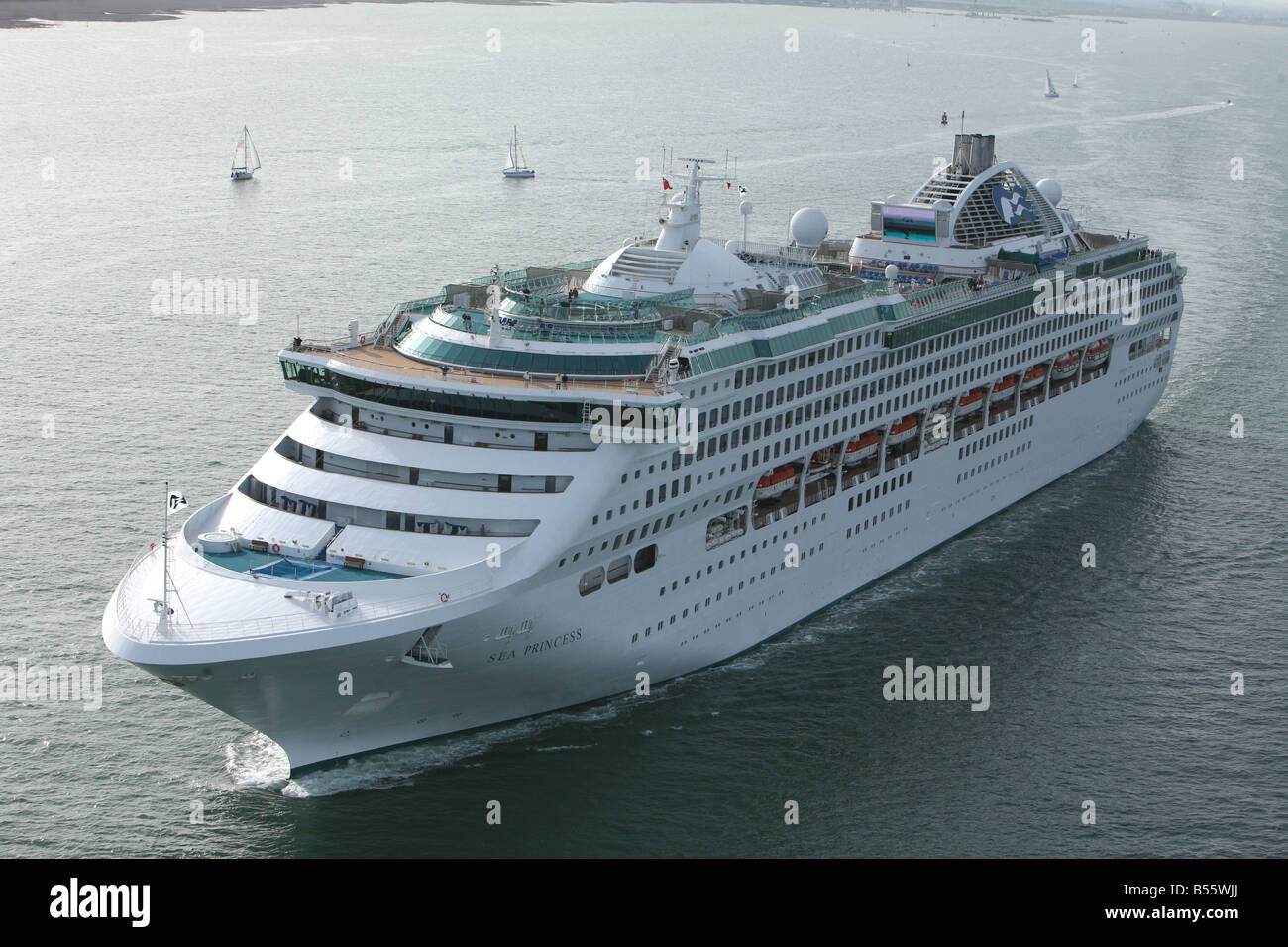 Sea Princess Cruise ship Owned by Princess Cruises Leaving Southampton ...