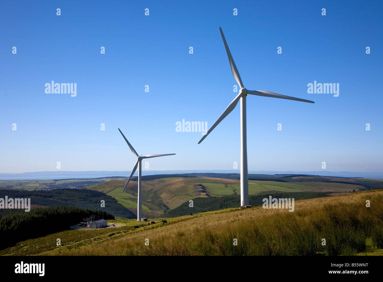 Ffynon Oer wind farm providing electricity to around 17,000 homes in ...