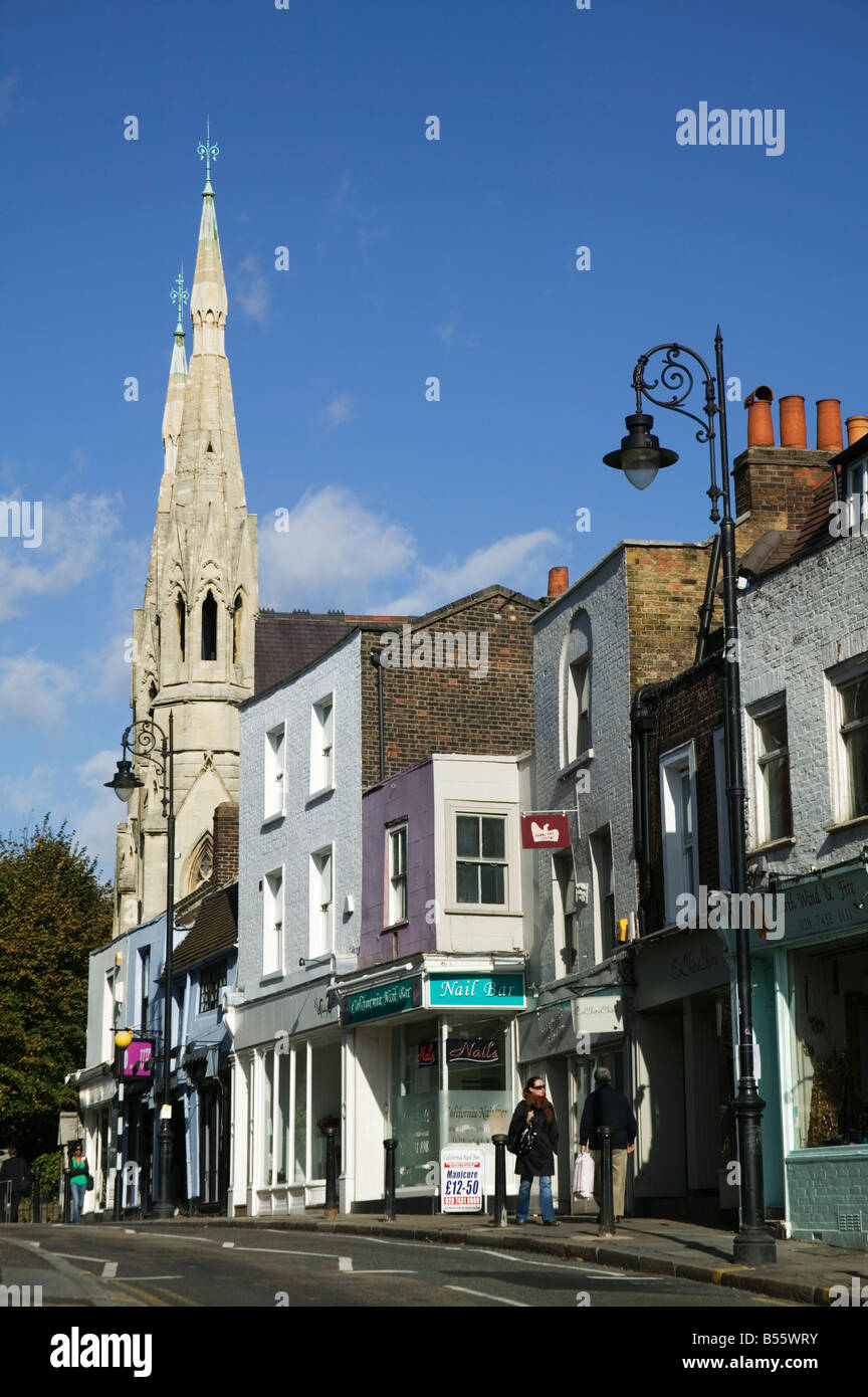 Hampstead village street hi-res stock photography and images - Alamy