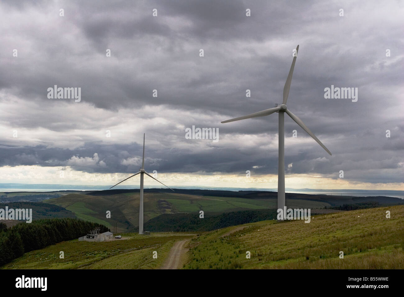 Ffynon Oer wind farm providing electricity to around 17,000 homes in ...