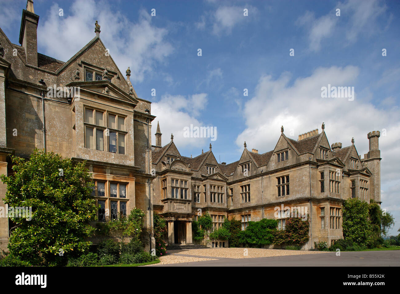 Corsham Corsham Court Elisabethan house 1582 symetrical front elevation ...