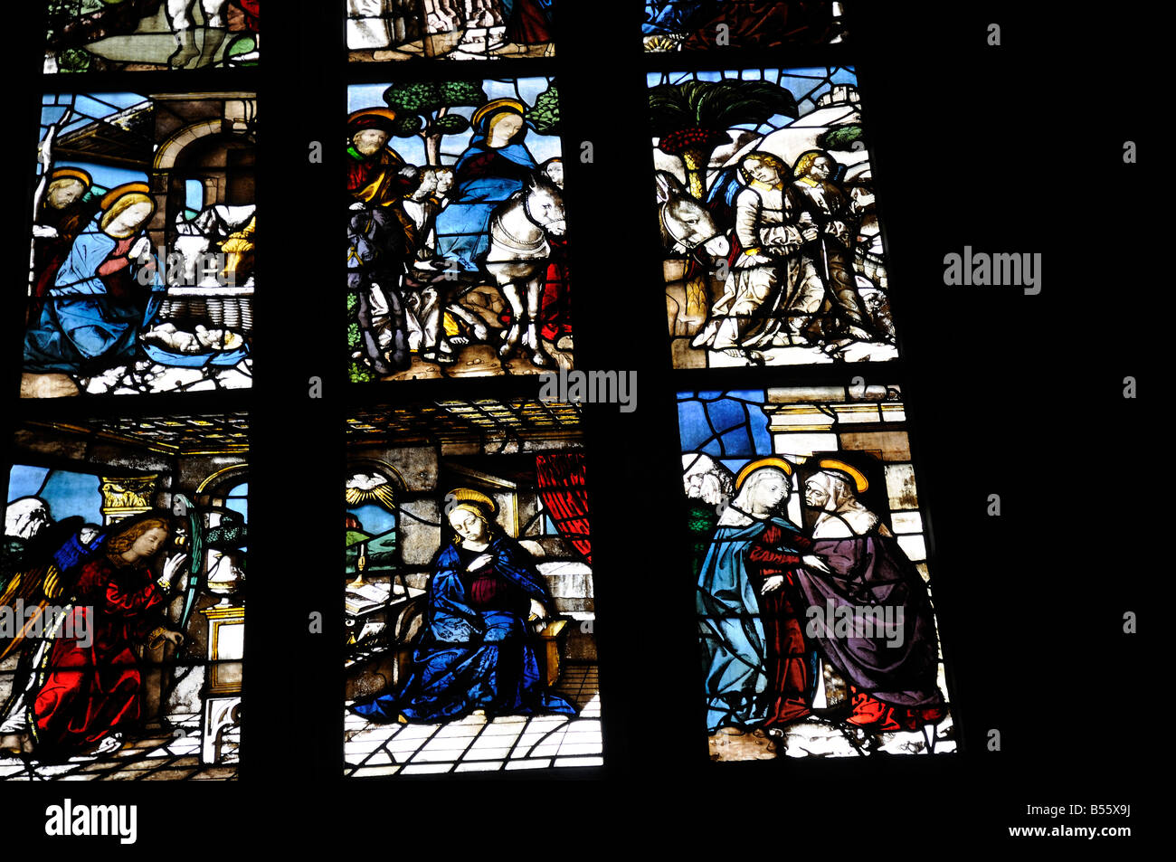 Stained Glass windows of the Duomo (Cathedral) of Milan in Northern ...