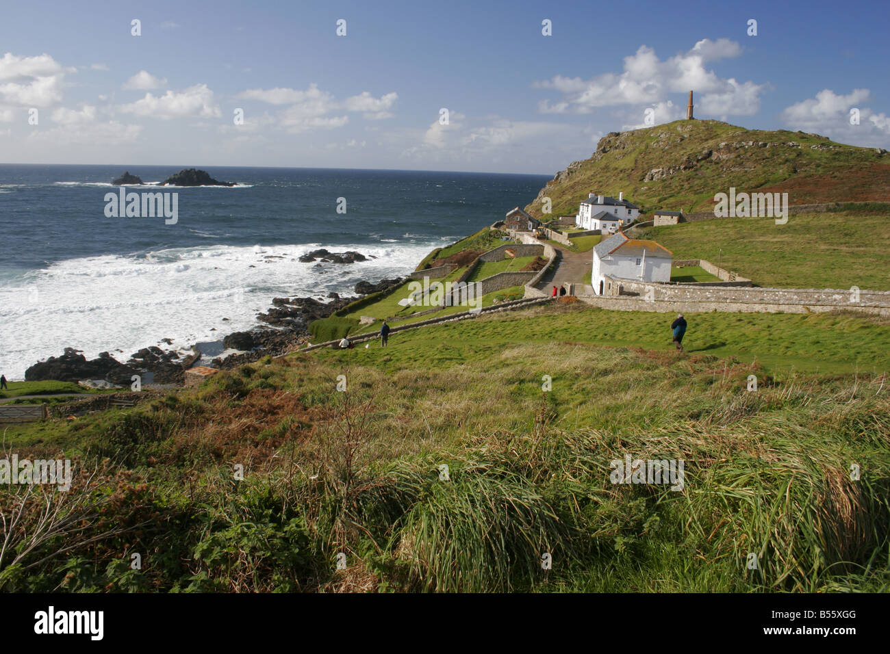 Cape Cornwall, Pen Kernow, Cornwall Stock Photo - Alamy