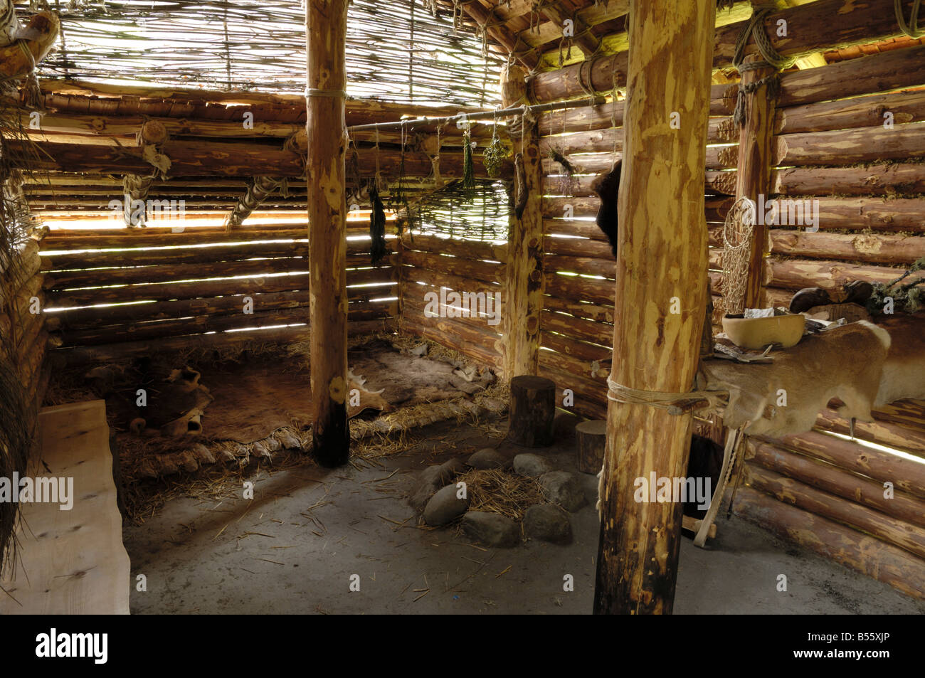 Reconstruction interior neolithic house hi-res stock photography and ...