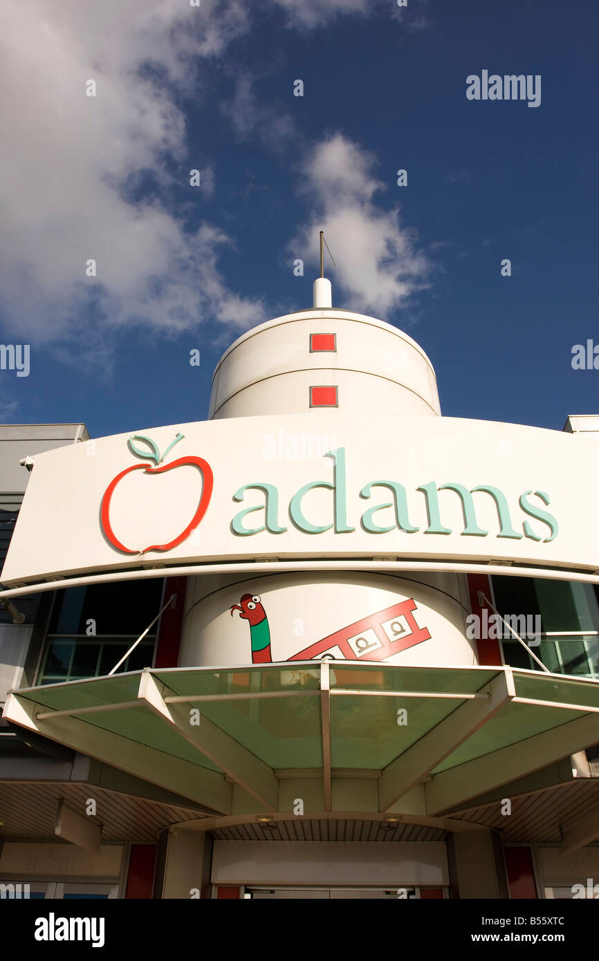 Adams shop sign at Fort shopping centre in Birmingham Stock Photo - Alamy