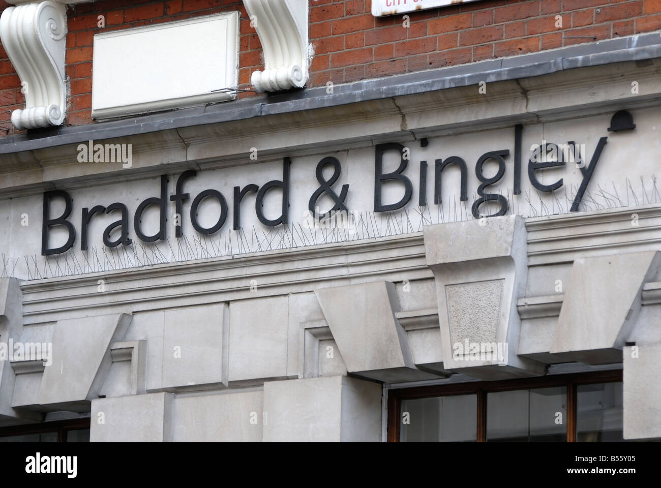 The bradford and bingley building society or bbbs hi-res stock ...