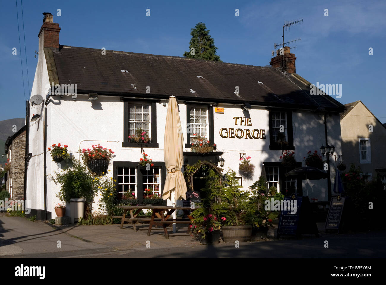 The George Public house in Castleton in the Peak District National Park ...