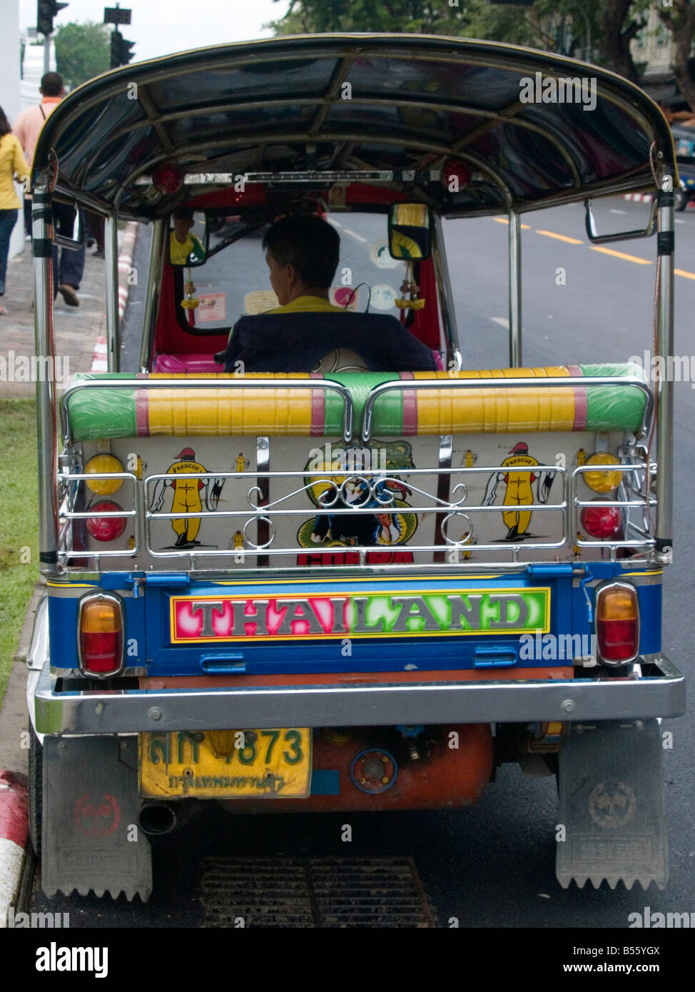 rear view of a tuk tuk in Bangkok Thailand Stock Photo - Alamy