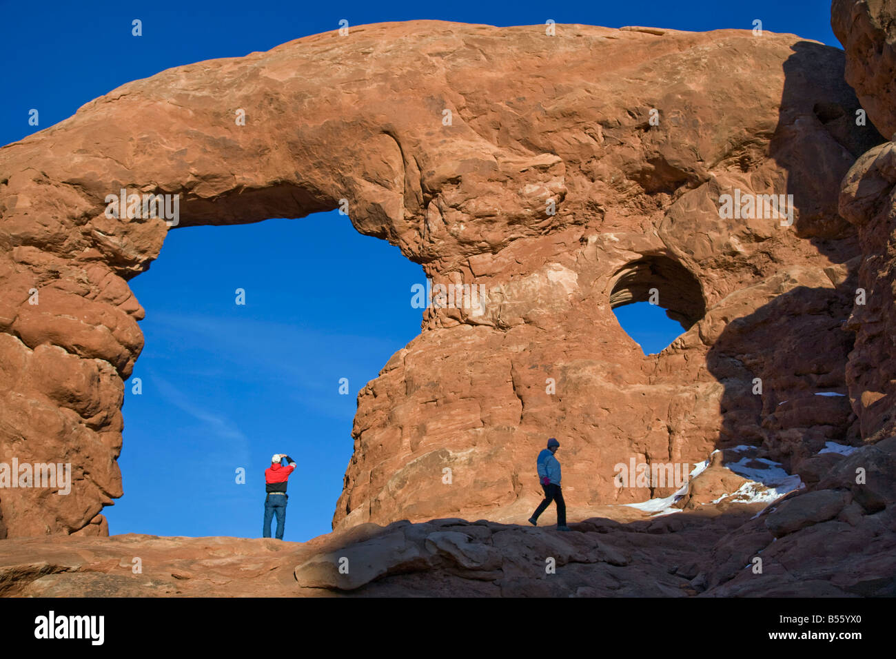 Turret Arch in the Windows section in Arches National Park near Moab ...