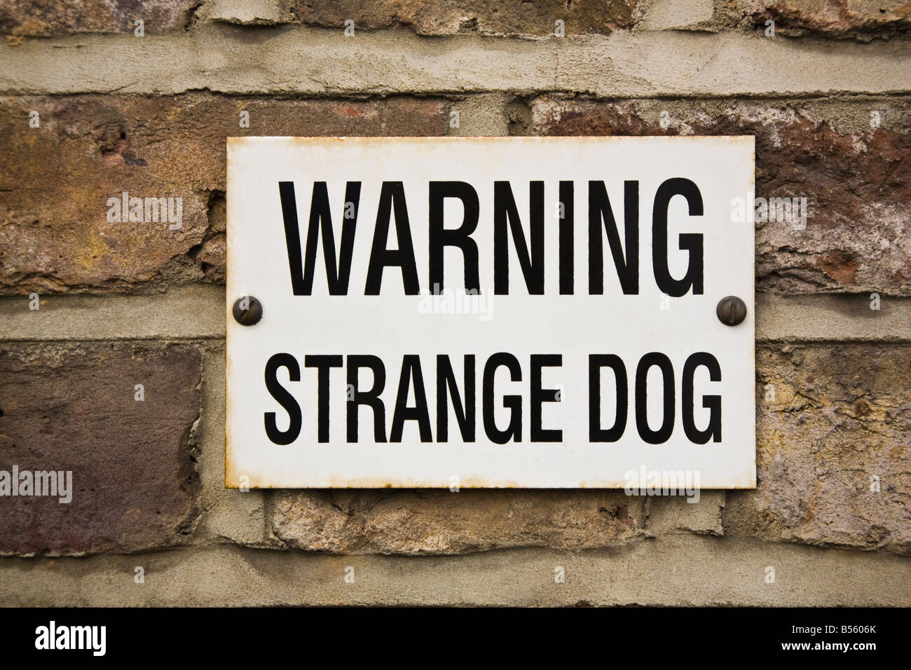 Warning strange dog hi-res stock photography and images - Alamy
