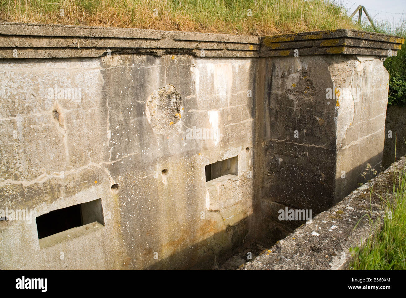 German First World War command bunker just south of the ridge at ...