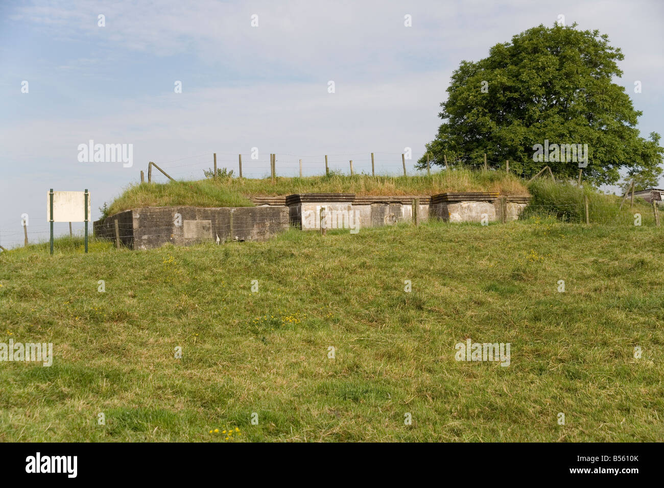 German First World War command bunker just south of the ridge at ...
