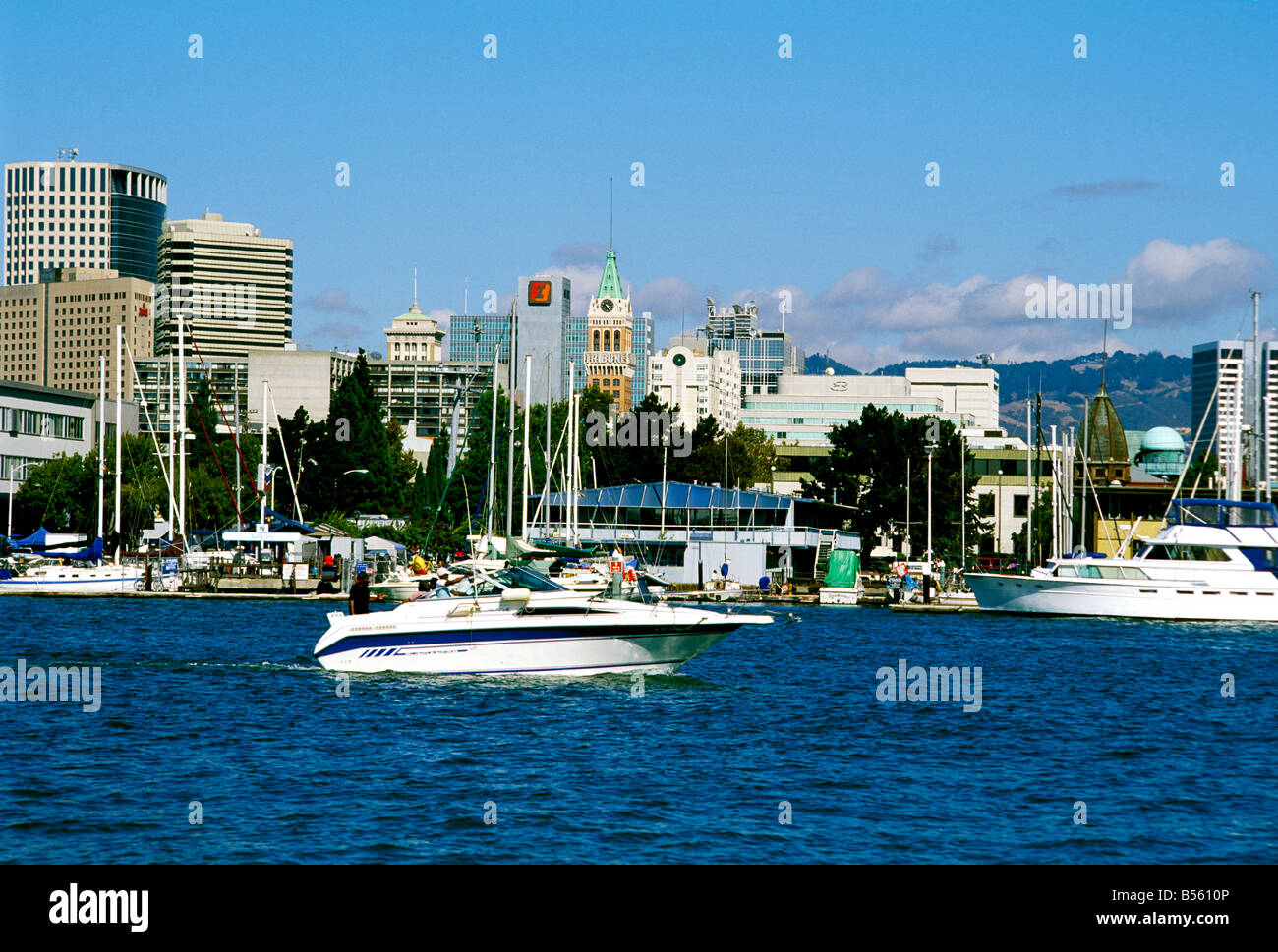 California Oakland A view of downtown Oakland from across the Estuary ...